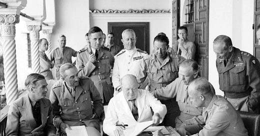 Churchill argues for the invasion of Italy