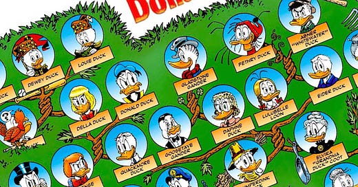 Donald Duck Family Tree - The Retroist