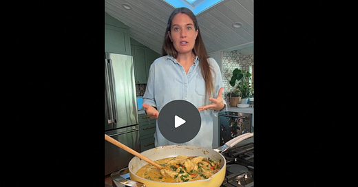 caro's kitchen — wontons and veggies in curry broth