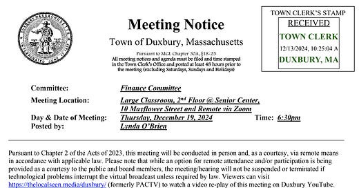 Duxbury | Christine Hill | Substack