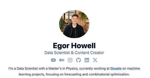 Dishing The Data | Egor Howell | Substack