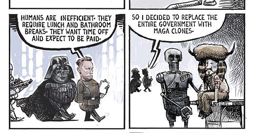 THE deEP STATE : The political artwork of Michael de Adder | Substack