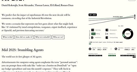 AI Futures Project | Daniel Kokotajlo | Substack