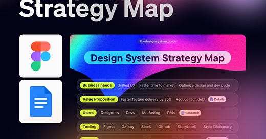 Your design system strategy on one page - by Romina Kavcic