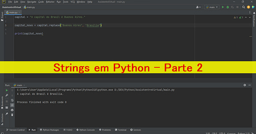 Trabalhando com strings em Python – parte 2 - Prensa