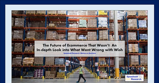 Speedwell Memos | Speedwell Research | Substack