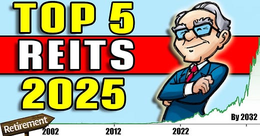 📊 Top 5 REITs for 2025 - Dividendology