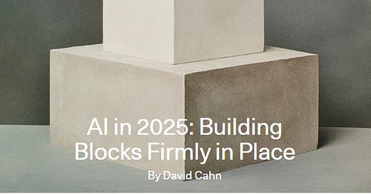 AI in 2025: Building Blocks Firmly in Place