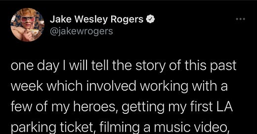 Today is Sunday with Jake Wesley Rogers | Substack