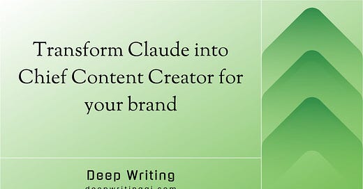 Deep Writing: AI for Writerpreneurs | Tuhin Patra | Substack