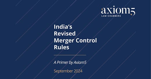 India’s Revised Merger Control Rules