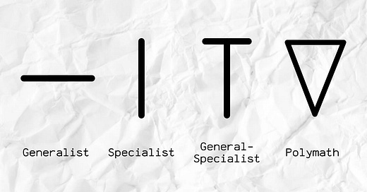 Differences Between Polymaths, Specialists and Generalists