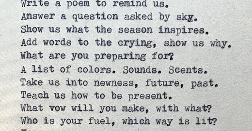 Poetic Purpose | Jacqueline Suskin | Substack