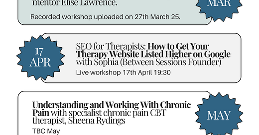 Between Sessions | The CBT Psychotherapists | Substack