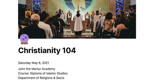 Unofficial John The Martyr Academic Seminary | Ali Jumadathani | Substack