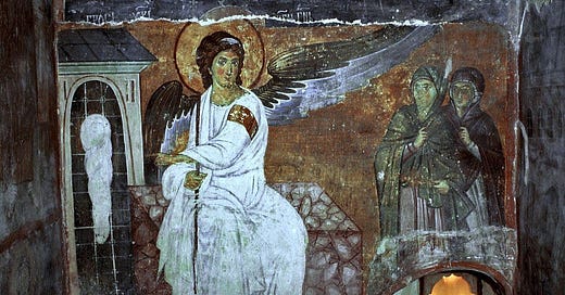 Why the Angel Sat on the Stone - by J. A. Medders