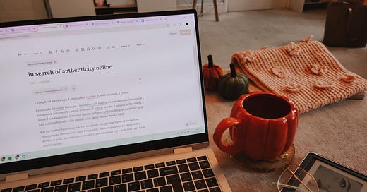 finding quiet | candice | Substack