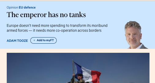 Chartbook | Adam Tooze | Substack