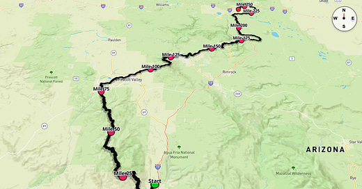 The 2025 Cocodona 250 Course Guide - Imperial Edition (Miles & Feet)
