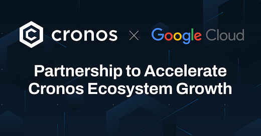 Cronos Labs Strengthens Google Cloud Partnership to Accelerate Cronos Ecosystem Growth