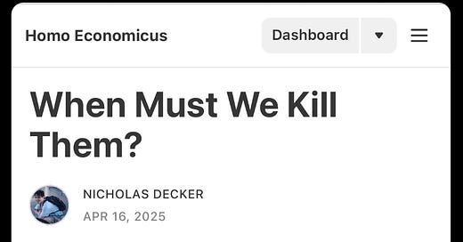 I Stand with Nicholas Decker - by Glenn
