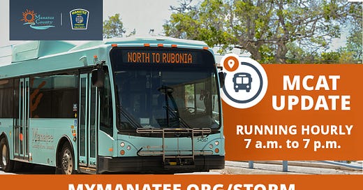 Manatee County Area Transit (MCAT) Announces Hourly Fixed-Route Bus ...