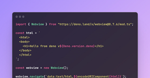 Building Desktop Apps With Deno - by Tristan Isham