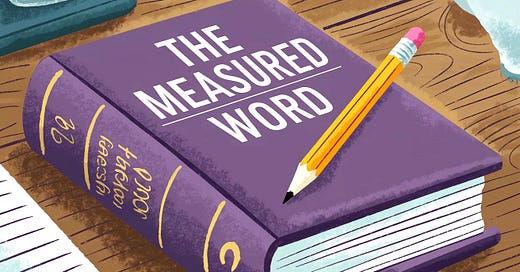 The Measured Word | | Substack