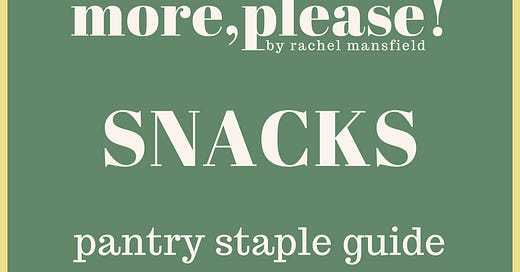 more, please by rachel mansfield | Substack