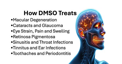 How DMSO Cures Eye, Ear, Nose, Throat and Dental Disease