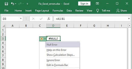 How to fix common Excel errors - by Radu - Excel Explained