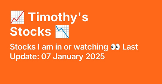 Timothy’s StockTok | Timothy James | Substack