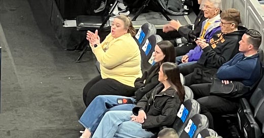'I miss it!': Caitlin Clark courtside for all three of Iowa's Big Ten ...