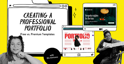 Creating Professional Portfolios on Canva: Free vs. Premium Templates