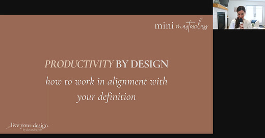 Live Your Design Substack | Alexandra Cole | Substack