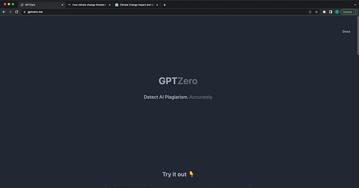 GPTZeroX - by Edward Tian - GPTZero