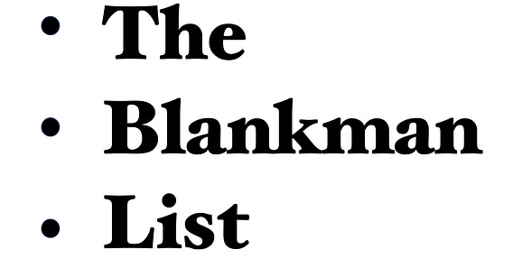 Blankman Logo The Blankman List: Things To Do In NYC | Richard
