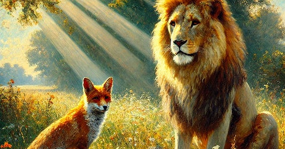 The Lion and the fox | Jacob Johnson | Substack