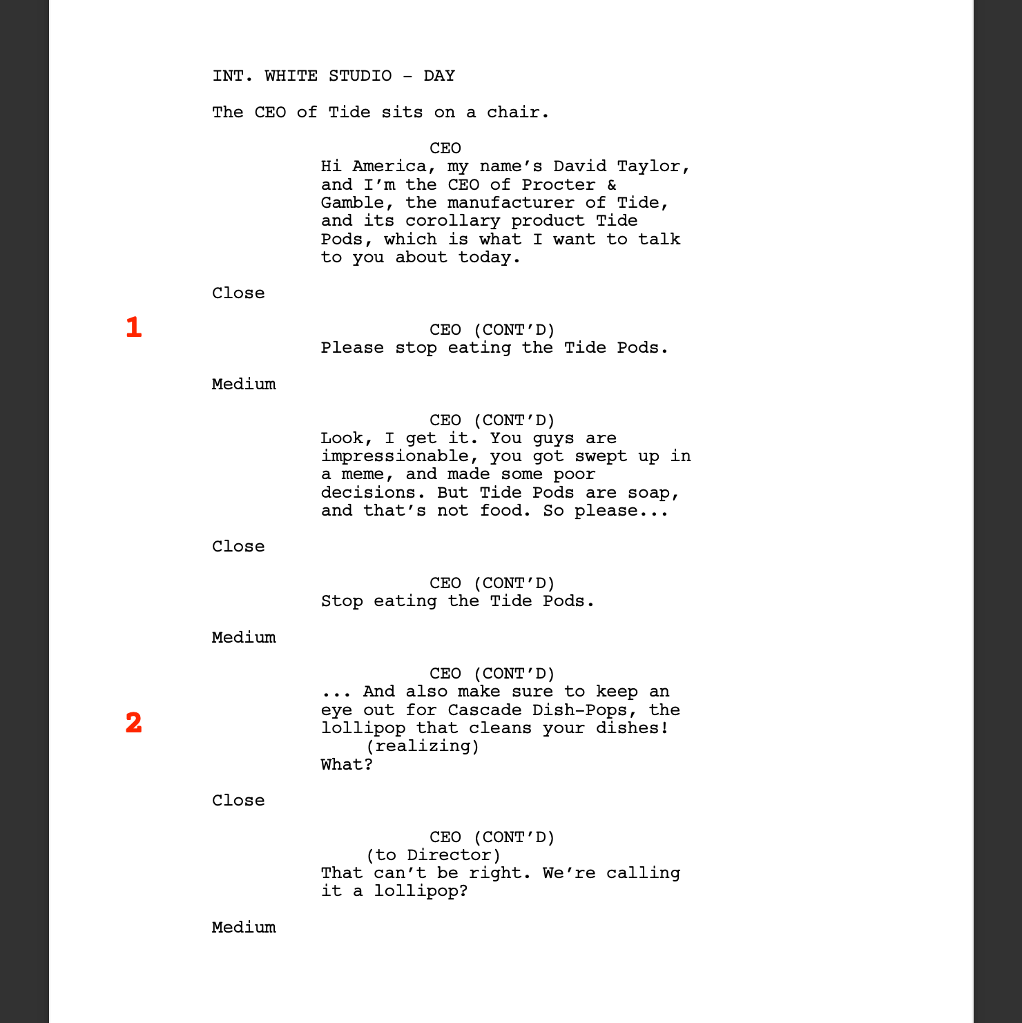 Dissecting "Tide Pod CEO" by Brennan Lee Mulligan