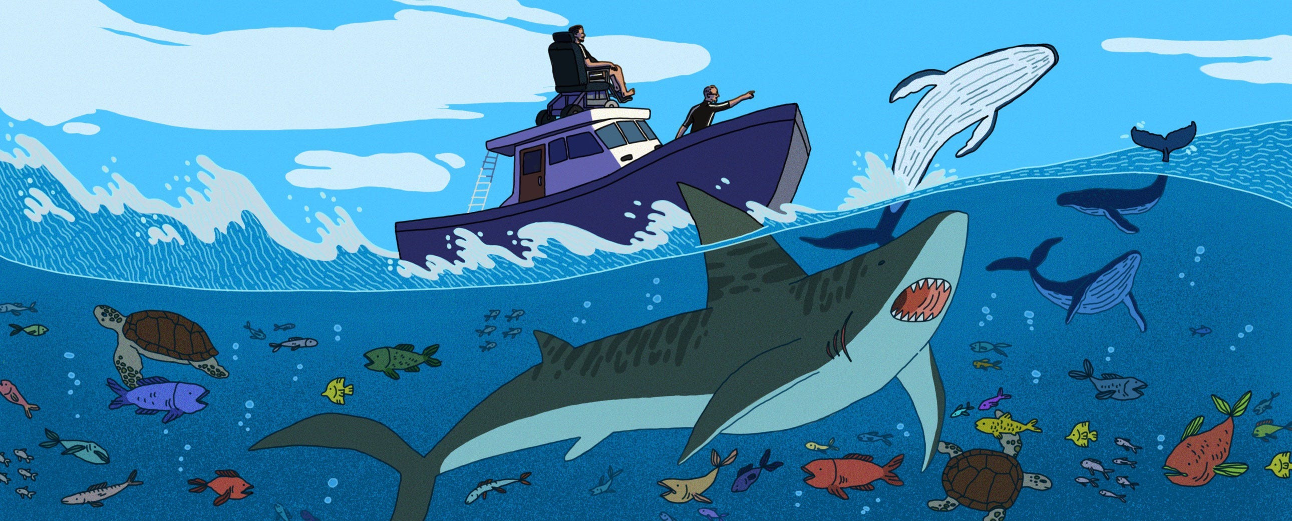 Two Geniuses, One Wheelchair and an Audacious Plan to Swim with the Whales