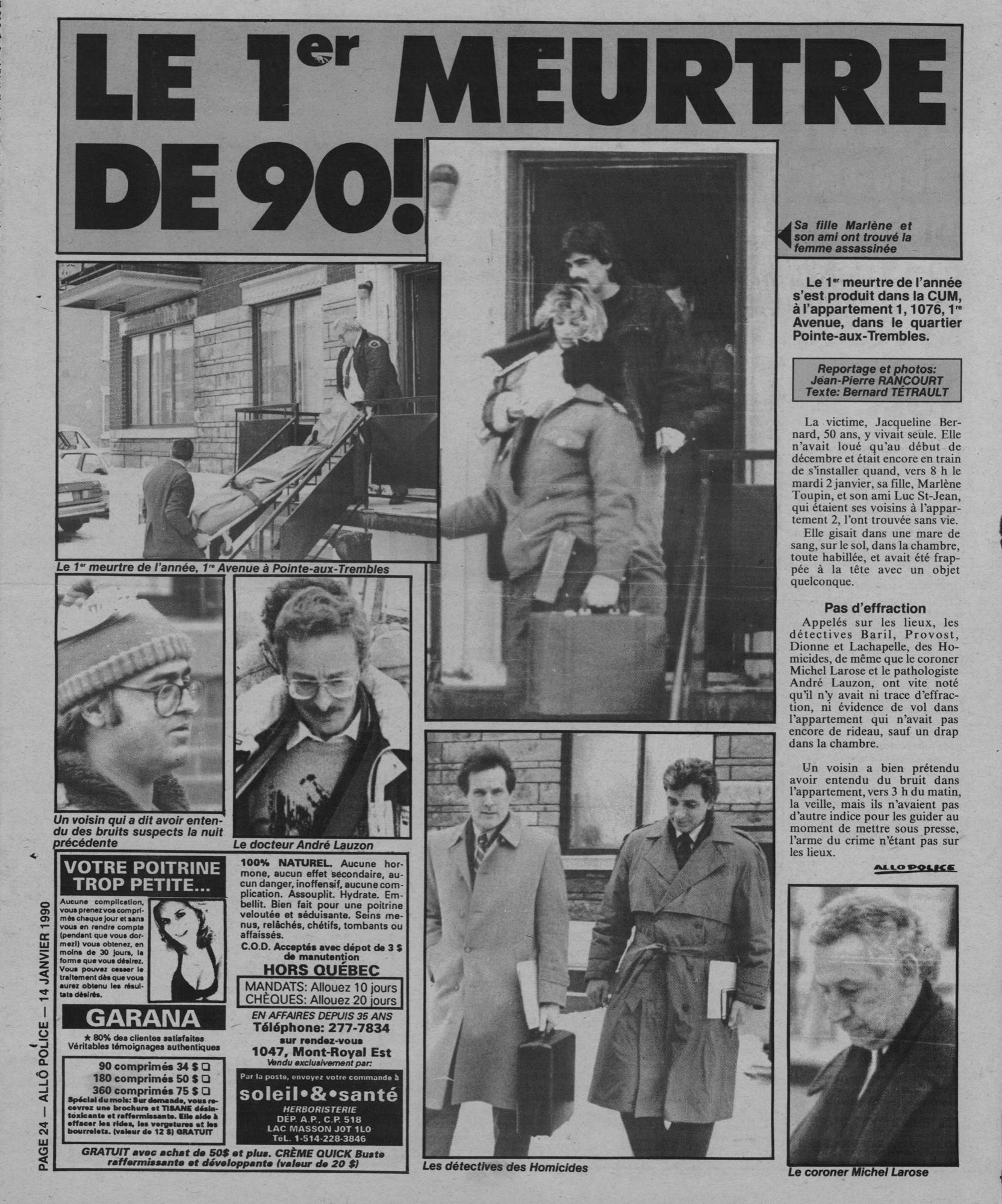 Le 1er meurtre de 90! | Allô Police | Janvier 1990