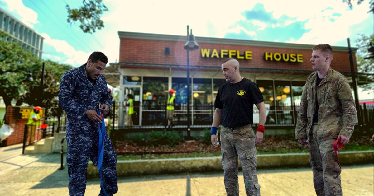 Waffle House employees to teach Army combatives - You Will Shoot Your ...