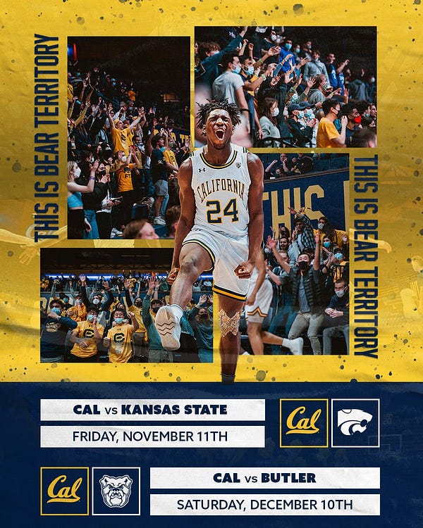 Cal Men's Basketball adds two marquee home-and-home series