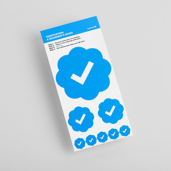 These dbrand Twitter verification stickers let you slap a blue check on ...