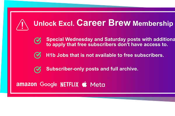Career Brew | Arpita Rawal | Substack