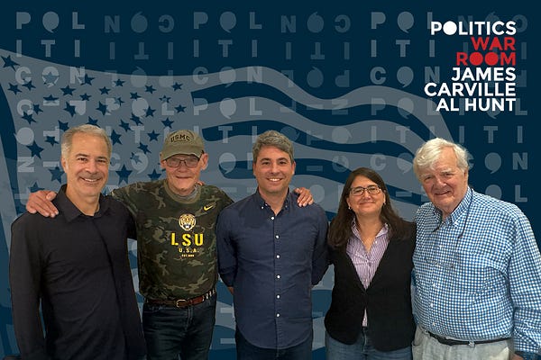 Politics War Room with James Carville & Al Hunt | Allie | Substack