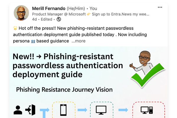 Entra.News - Your weekly dose of Microsoft Entra | Merill Fernando | Substack