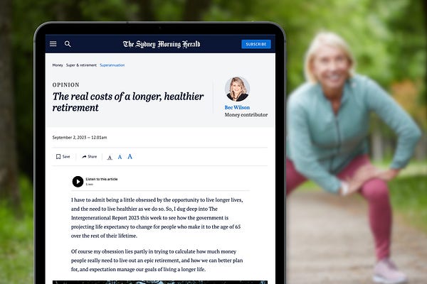 Epic Retirement Australia | Bec Wilson | Substack