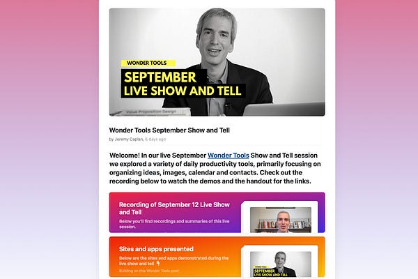 Wonder Tools | Jeremy Caplan | Substack