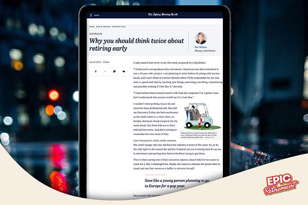 Epic Retirement Australia | Bec Wilson | Substack